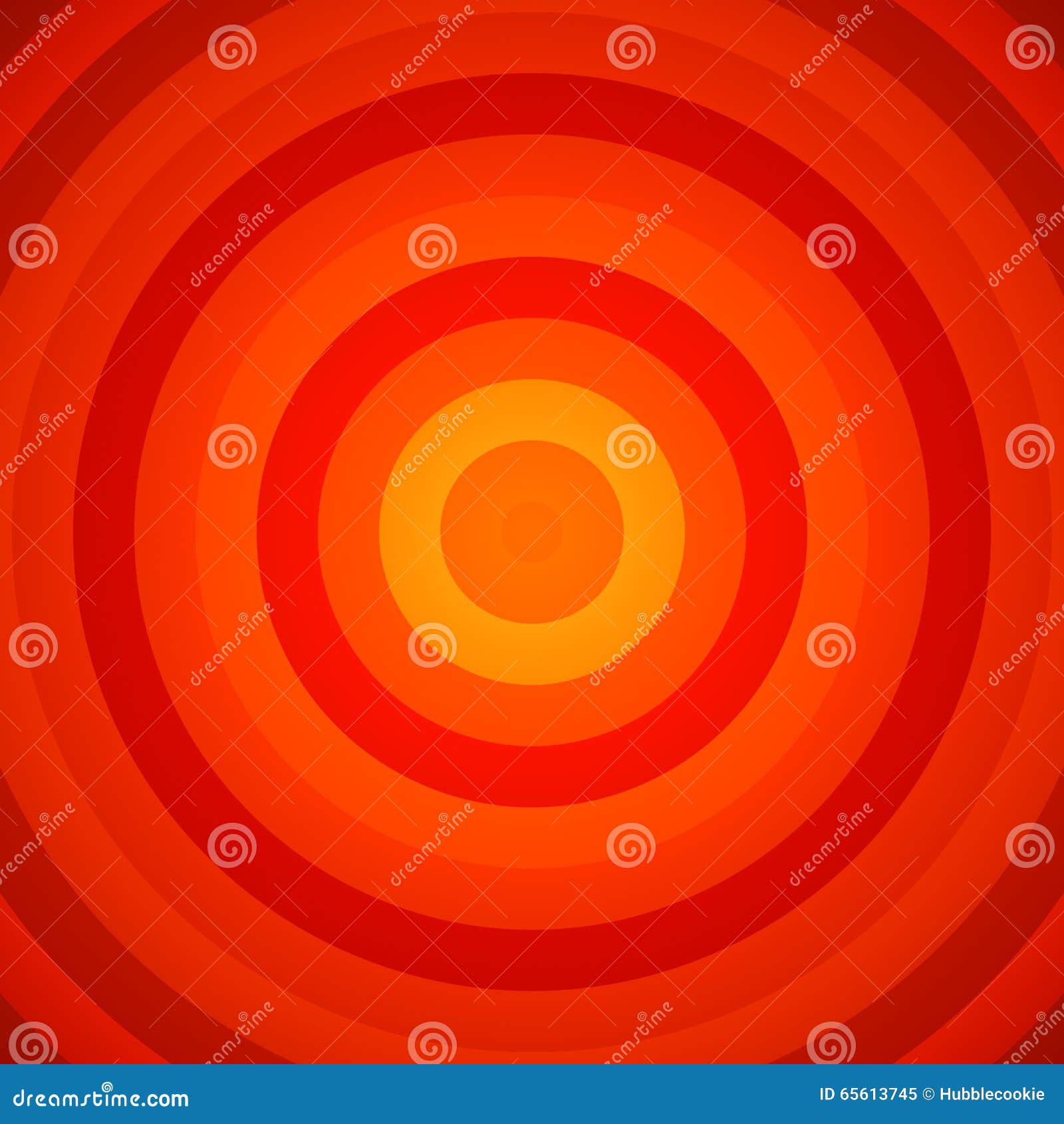 Concentric Red and Orange Circles Background Stock Illustration ...