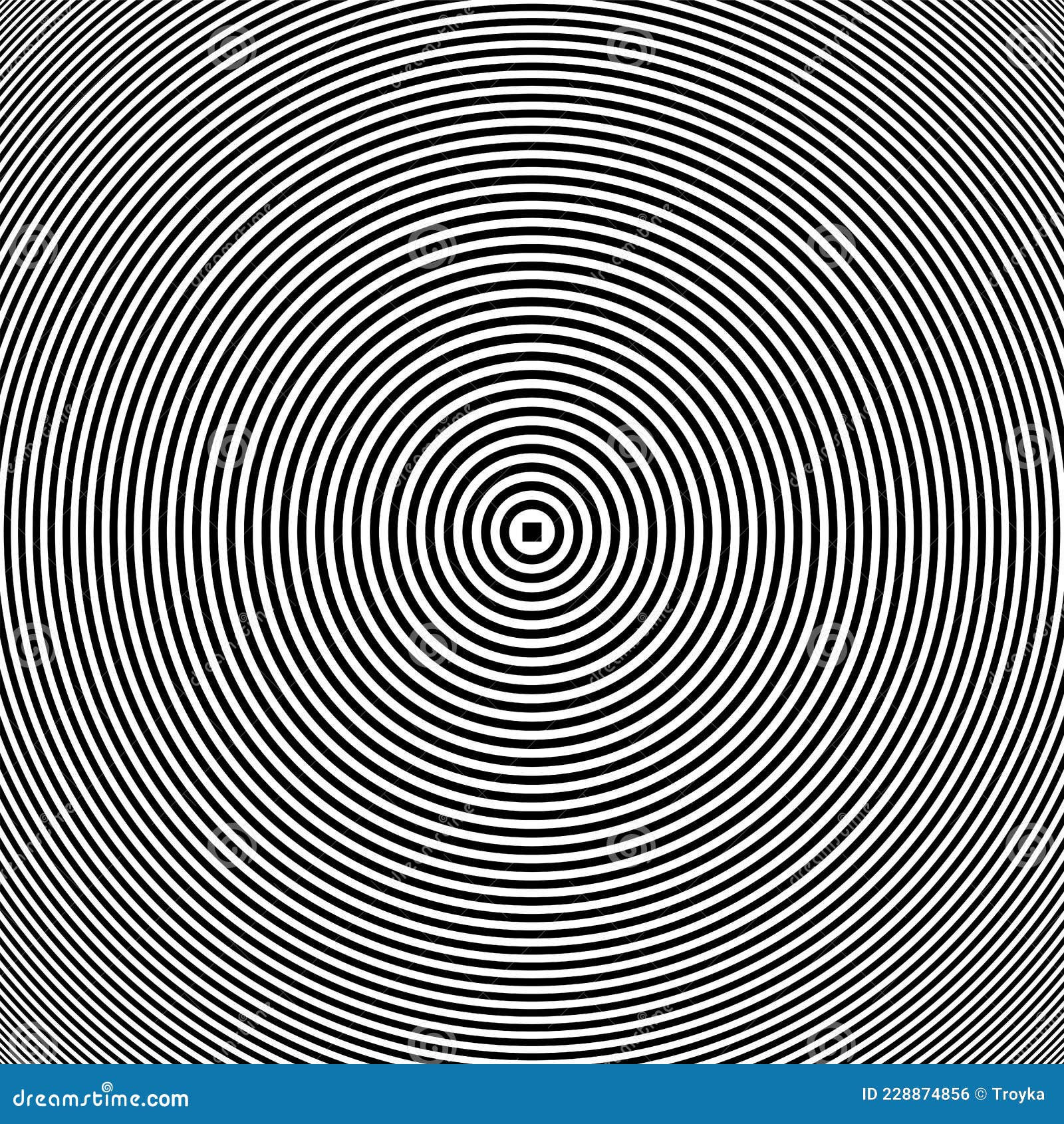 Concentric Rings Pattern. Abstract Background with Circle Lines Texture ...