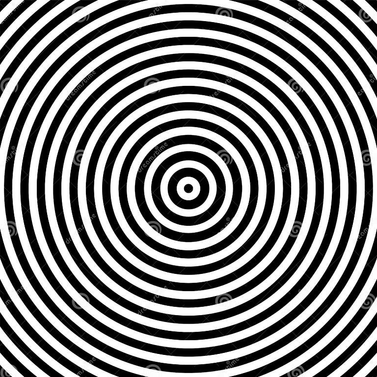 Concentric Rings Pattern. Abstract Circle Textured Background Stock ...