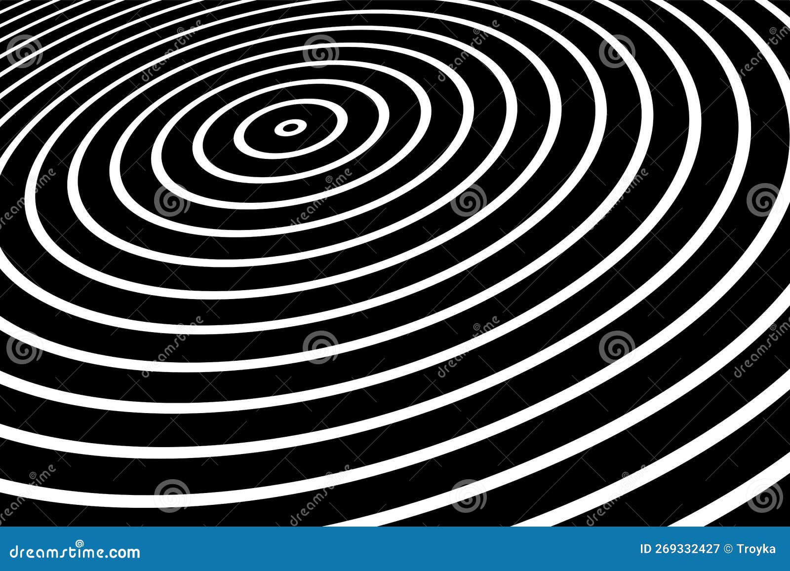 Concentric Rings Pattern. Abstract Geometric Background Stock Vector ...