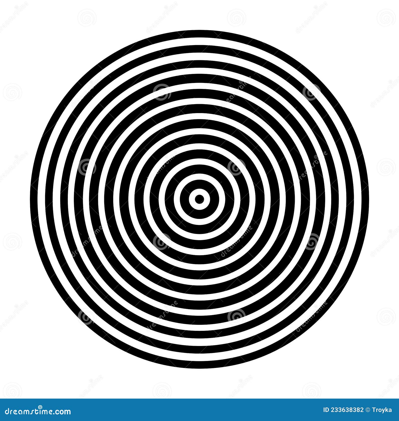 Concentric Rings Pattern in Circle Design Element Stock Vector ...
