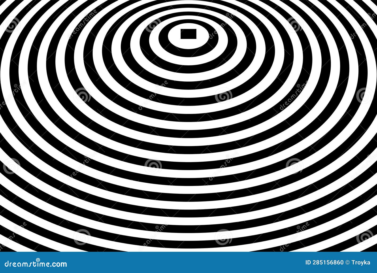 Concentric Rings Pattern. Oval Striped Lines Texture. Abstract Black ...