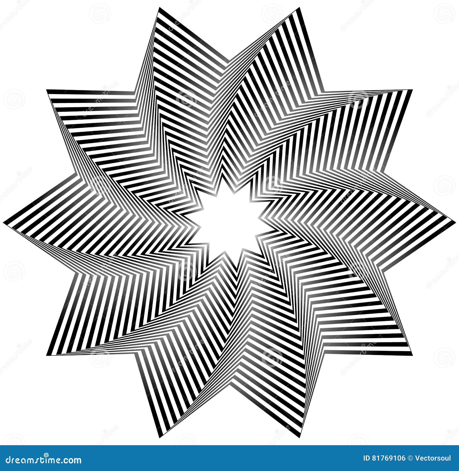 Concentric, Rotating Spiral Element. Vector Illustration Stock Vector ...