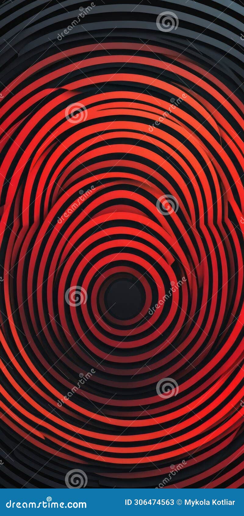 Concentric Shapes in Black and Brick Stock Image - Image of design ...