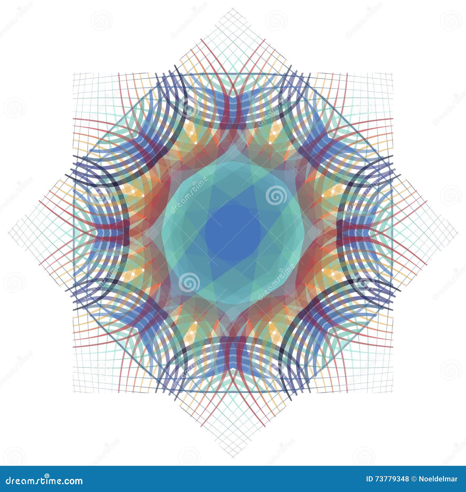 Concentric Twisted Eye Curved Stripes Background Stock Illustration ...