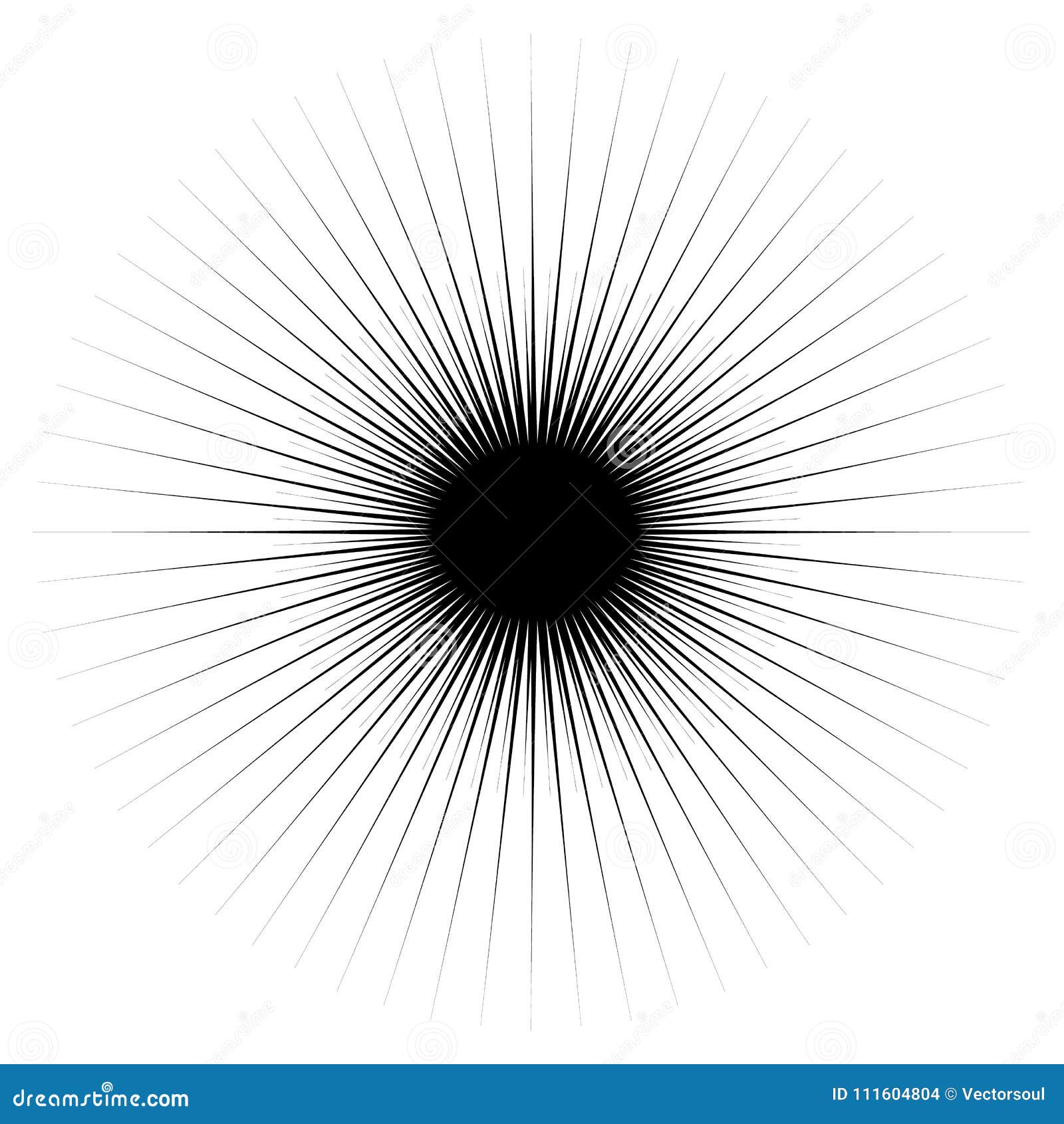 Concentrisch Radiaal Element Het Uitstralen Van Abstract Geometrisch ...