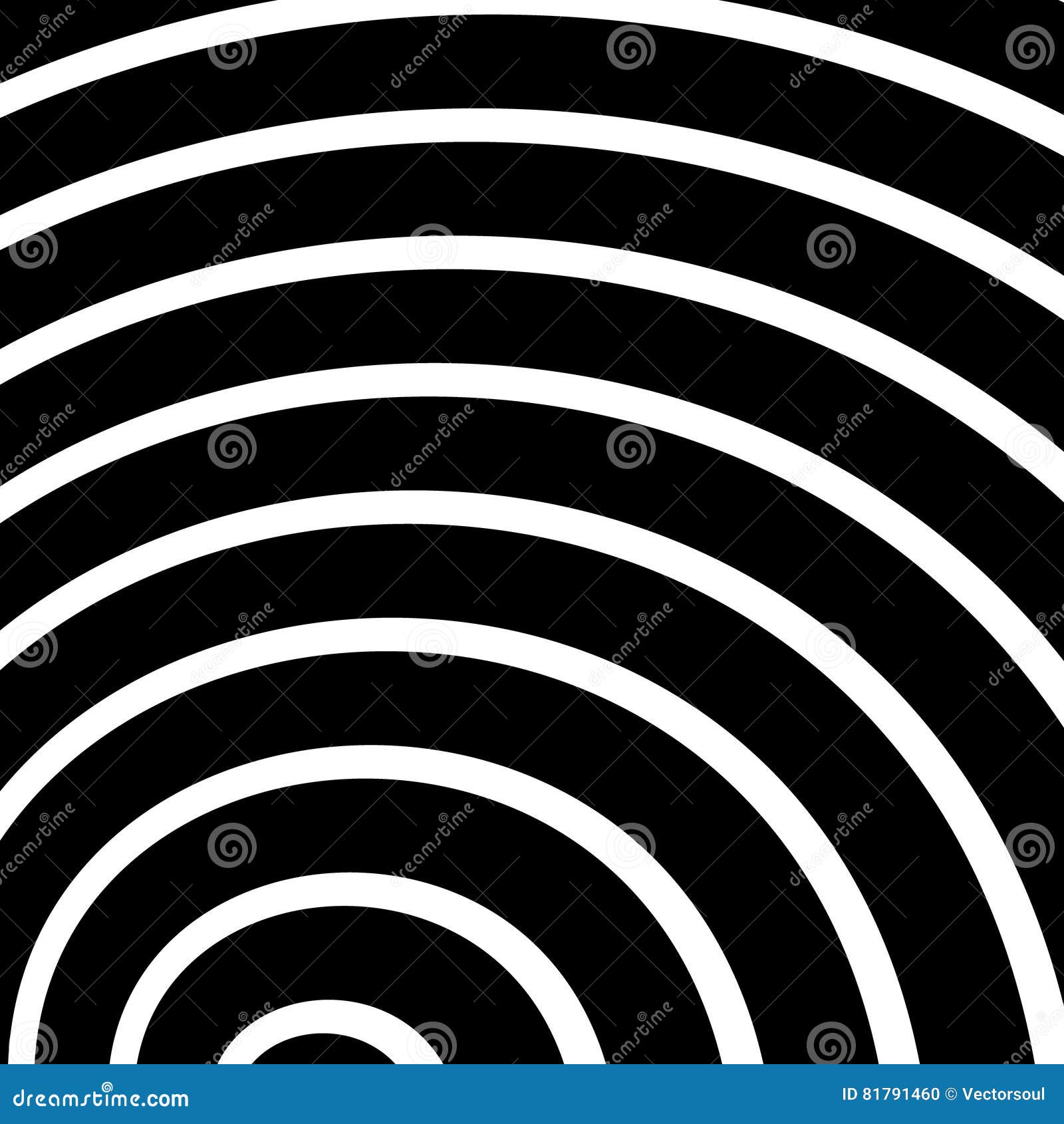 Concentrisch, Uitstralend Cirkels, Ringen Radiaal Abstract Element ...