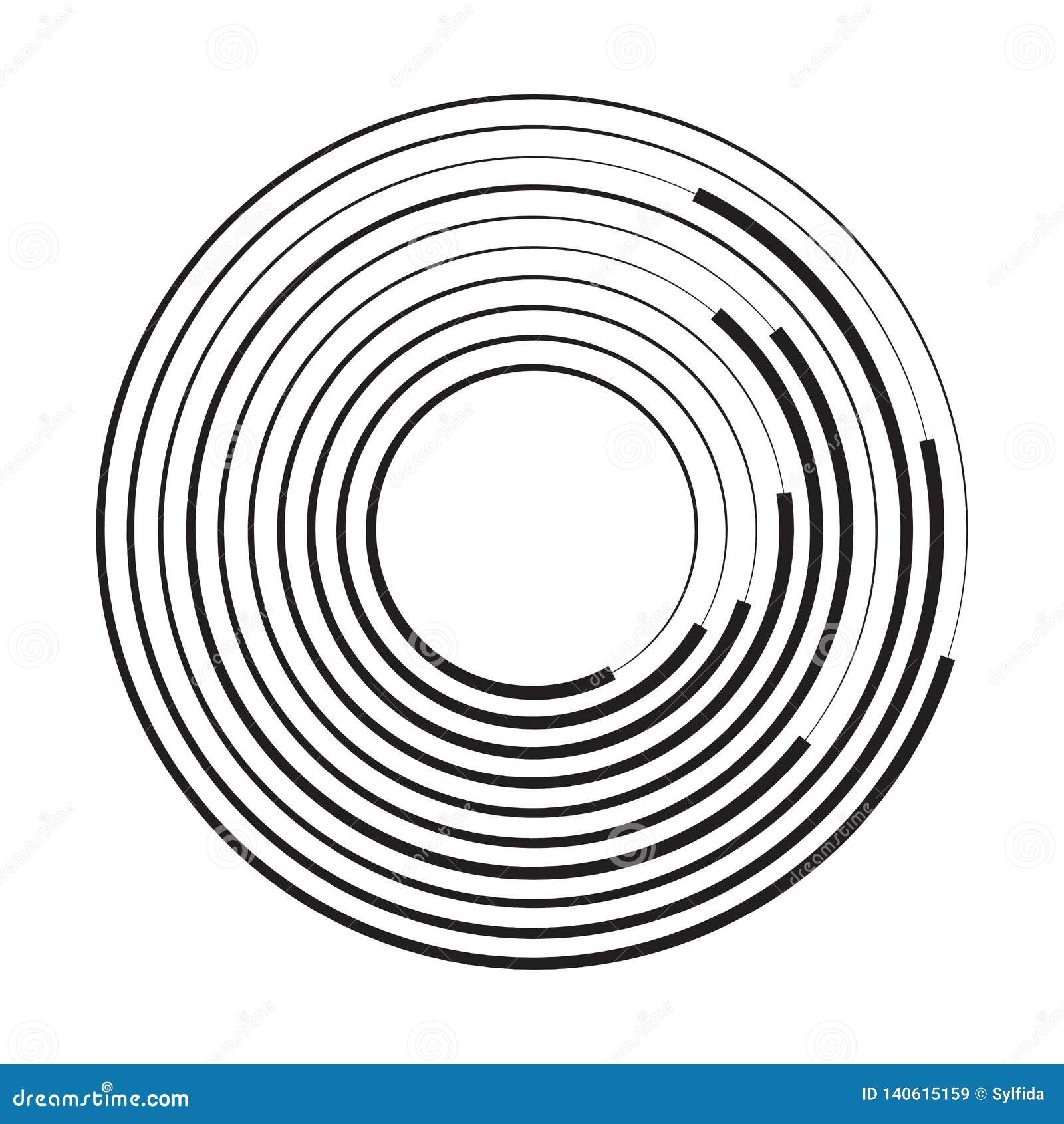 Concentrische Cirkel Vector Illustratie Stock Illustratie ...
