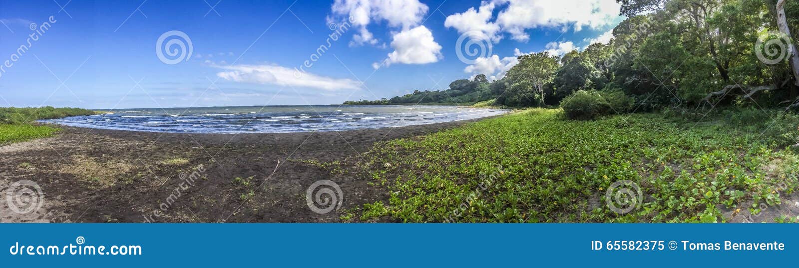 Concepcion Beach Panoramic View. Stock Image - Image of ometepe, color ...