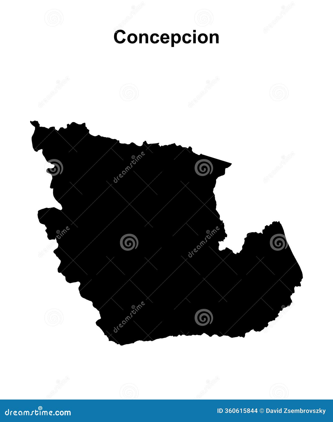 Concepcion Outline Map Vector Illustration | CartoonDealer.com #360987968