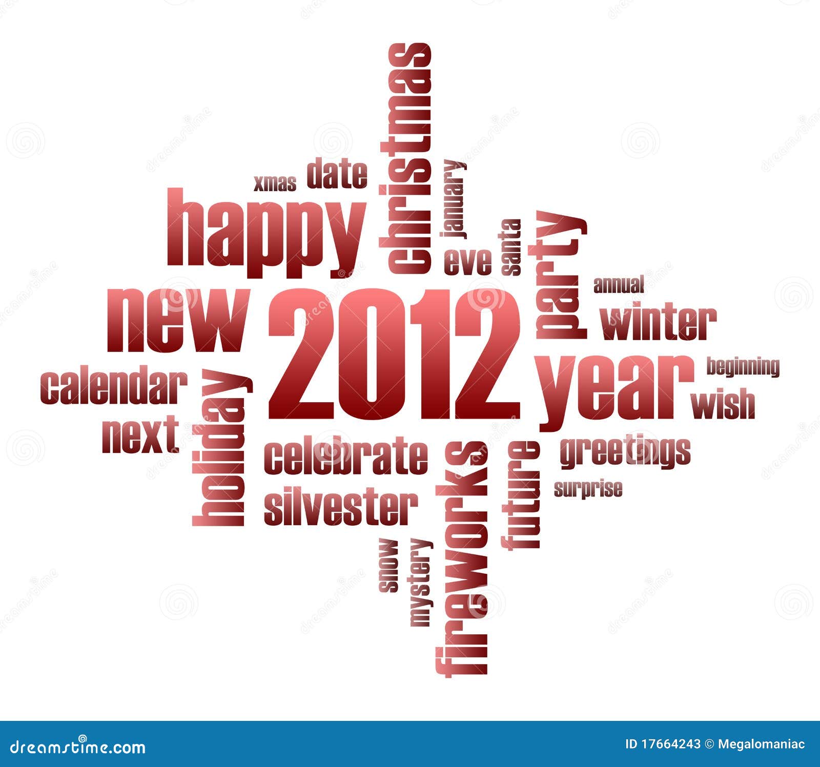 Concept of 2012 year theme stock illustration. Illustration of concept ...