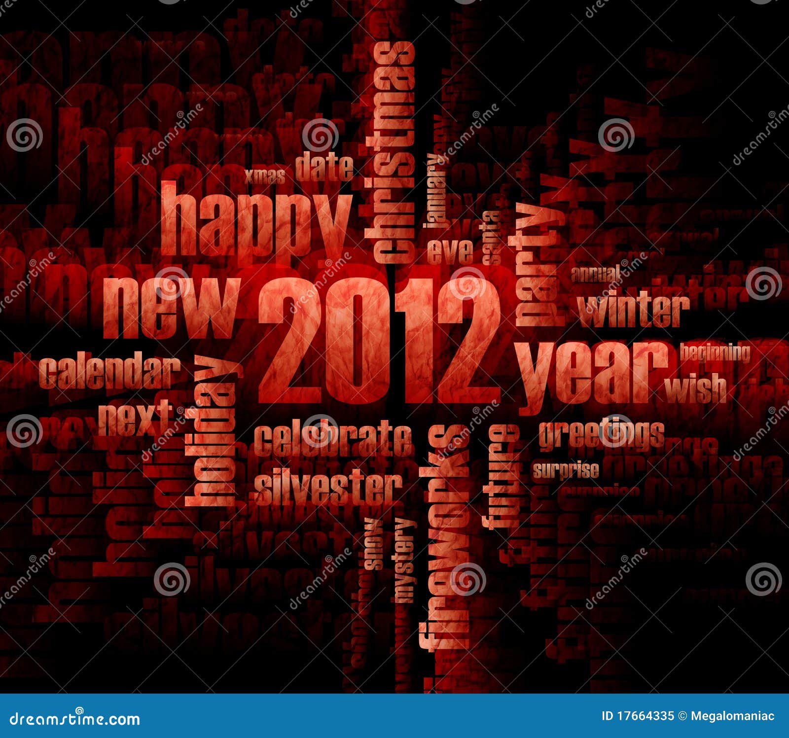 Concept of 2012 year theme stock illustration. Illustration of calendar ...