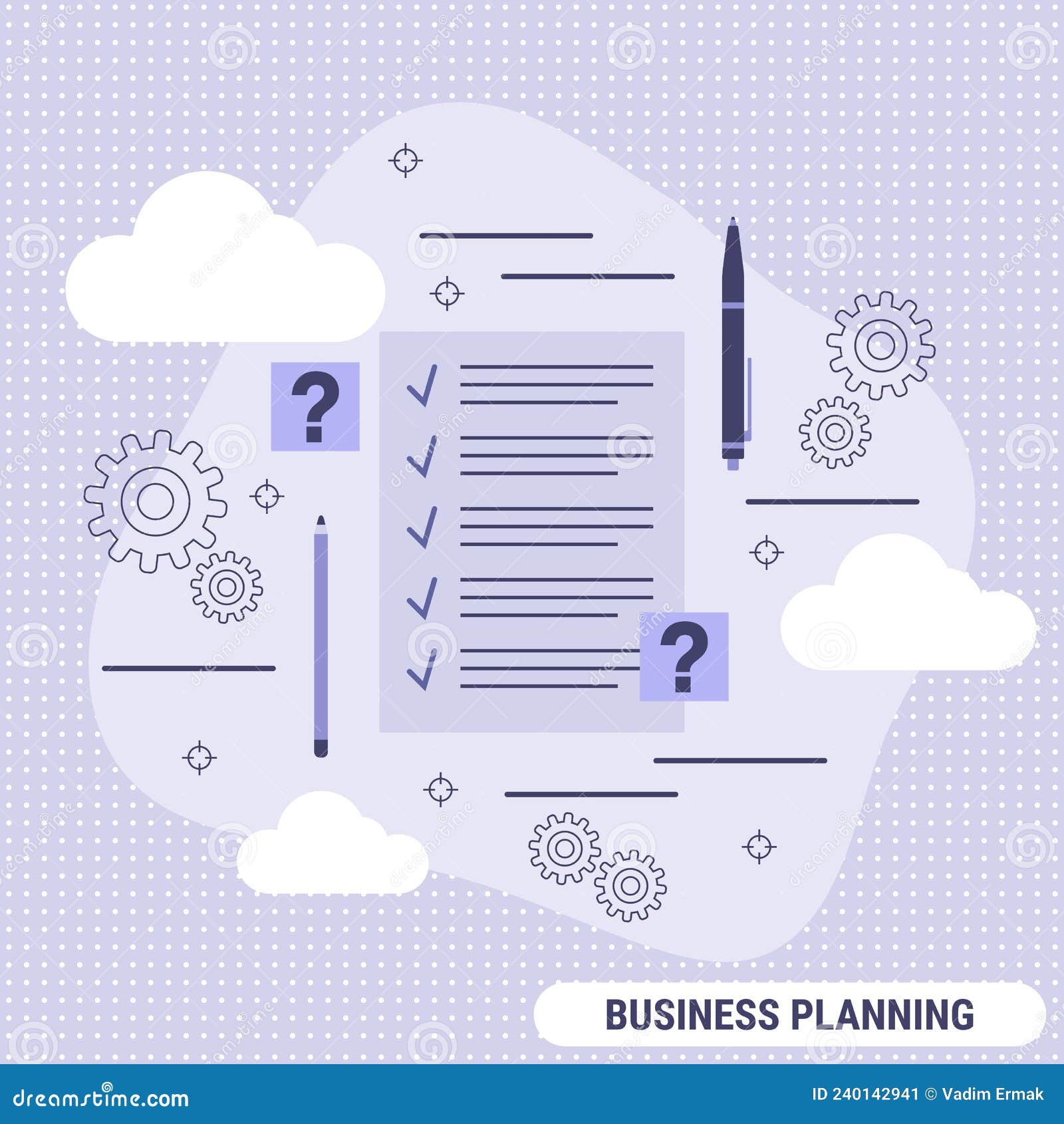 Business Planning, Time Management Vector Concept Stock Vector ...