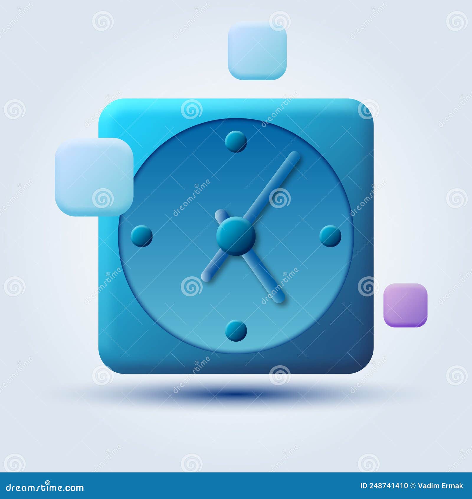 Time Control Cartoon Vector Concept Stock Vector - Illustration of ...