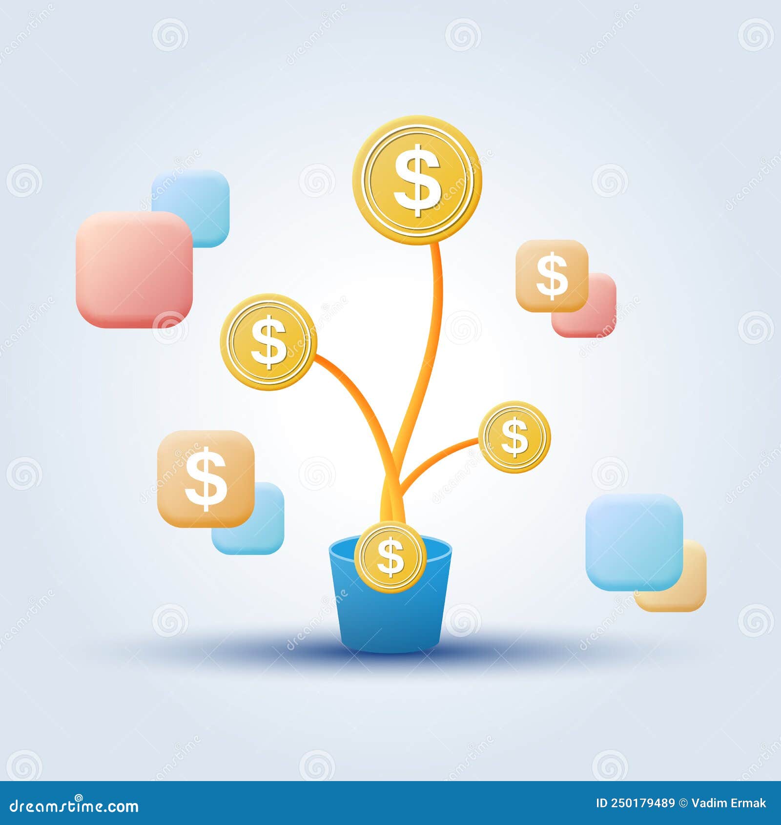 Investment Cartoon Vector Concept Stock Vector - Illustration of ...