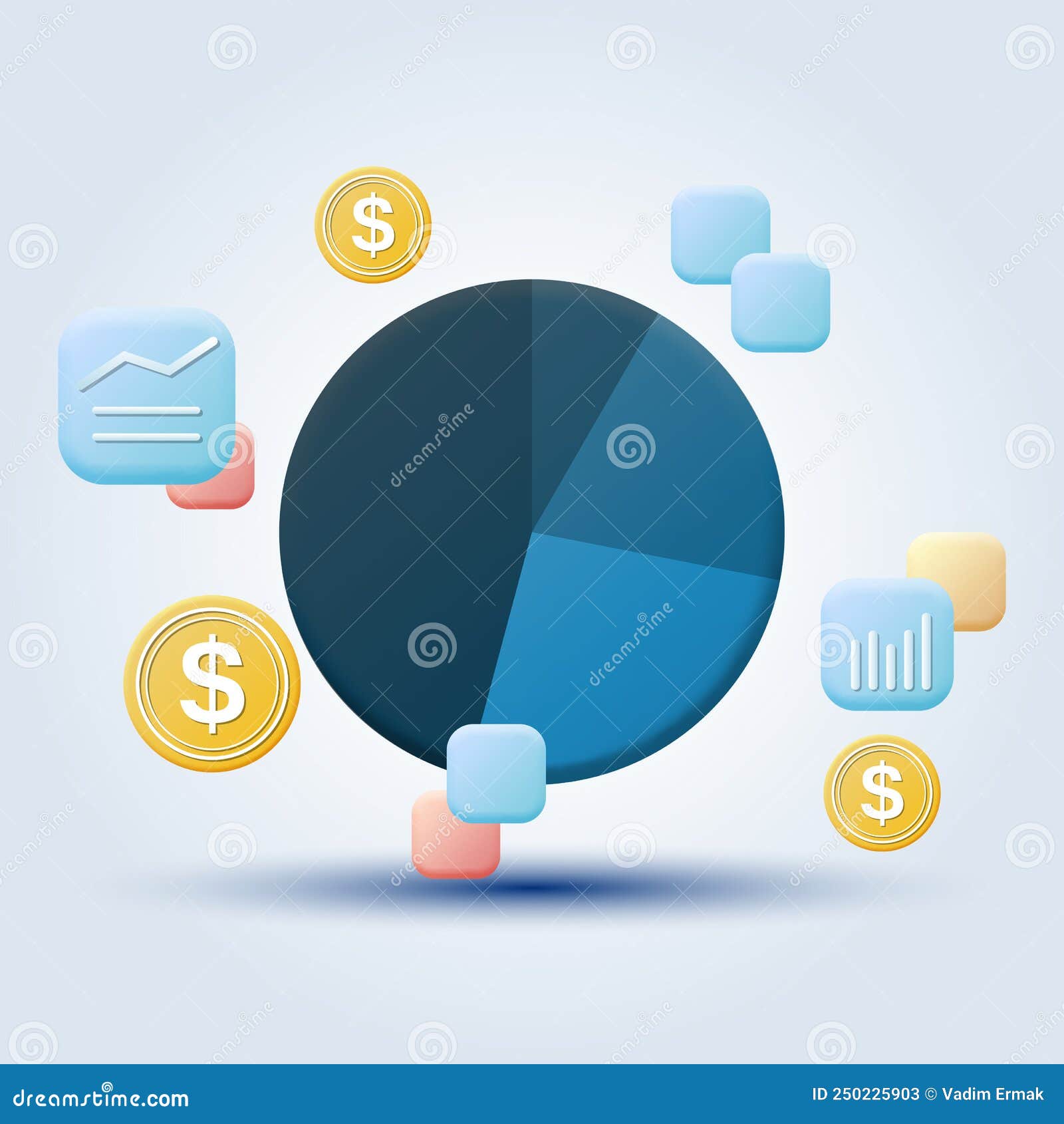 Business Statistics, Financial Analytics Cartoon Vector Concept Stock ...