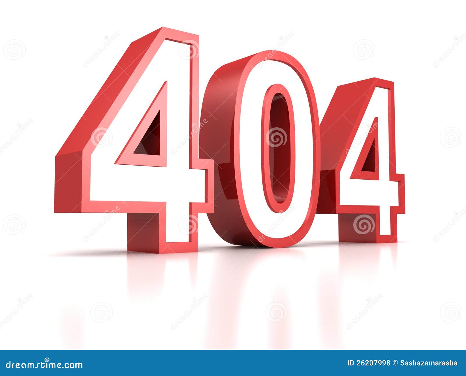 Concept 404 Error Red Text On White Background Royalty Free Stock ...