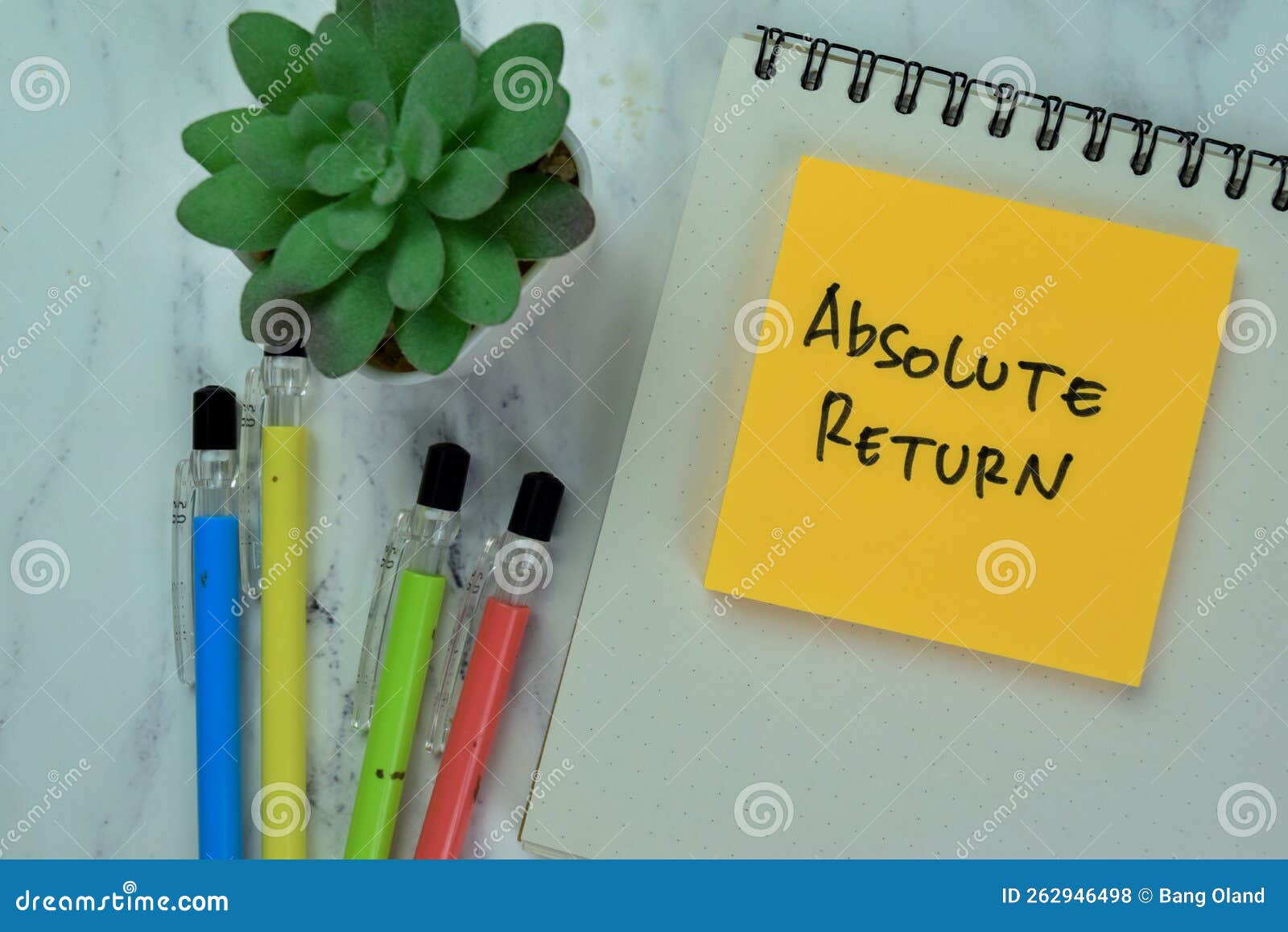 Concept of Absolute Return Write on Sticky Notes Isolated on Wooden ...