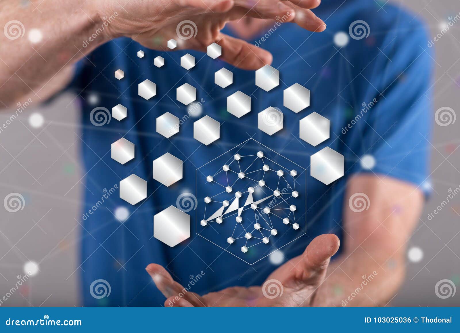 Concept of Abstract Network Stock Photo - Image of internet, connection ...