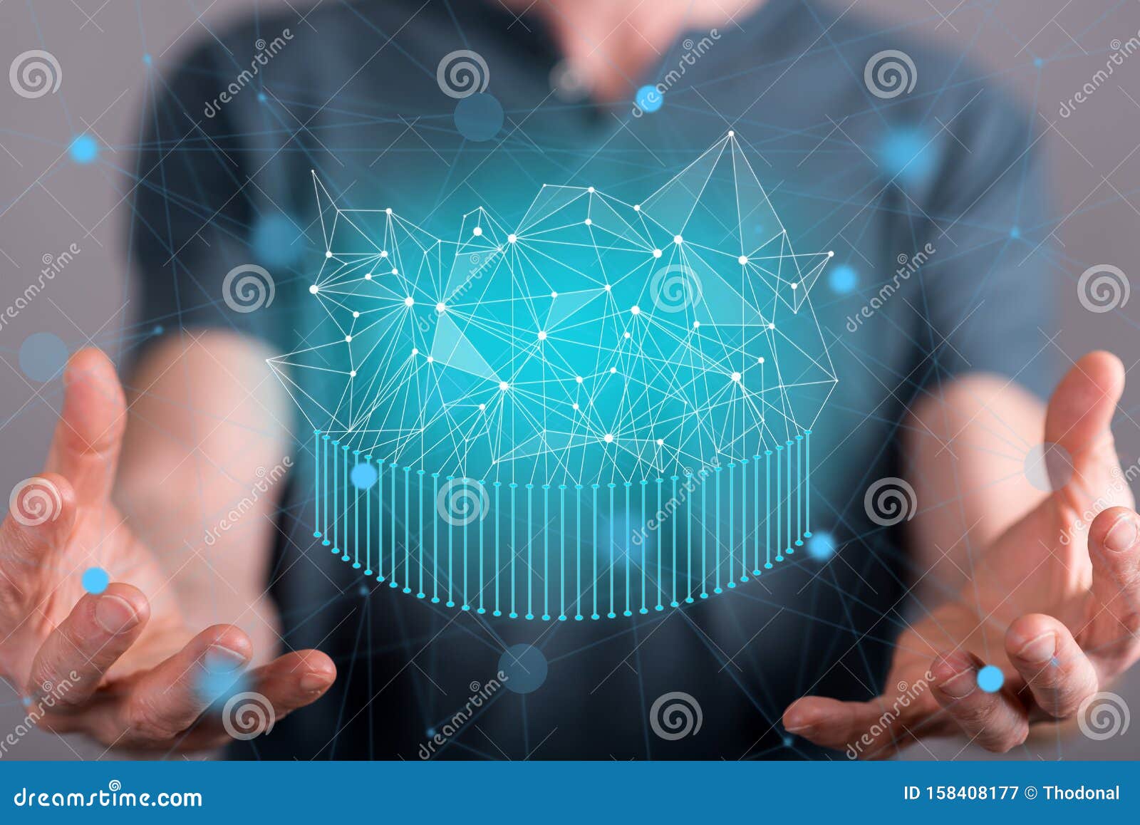 Concept of Abstract Network Stock Image - Image of futuristic, internet ...