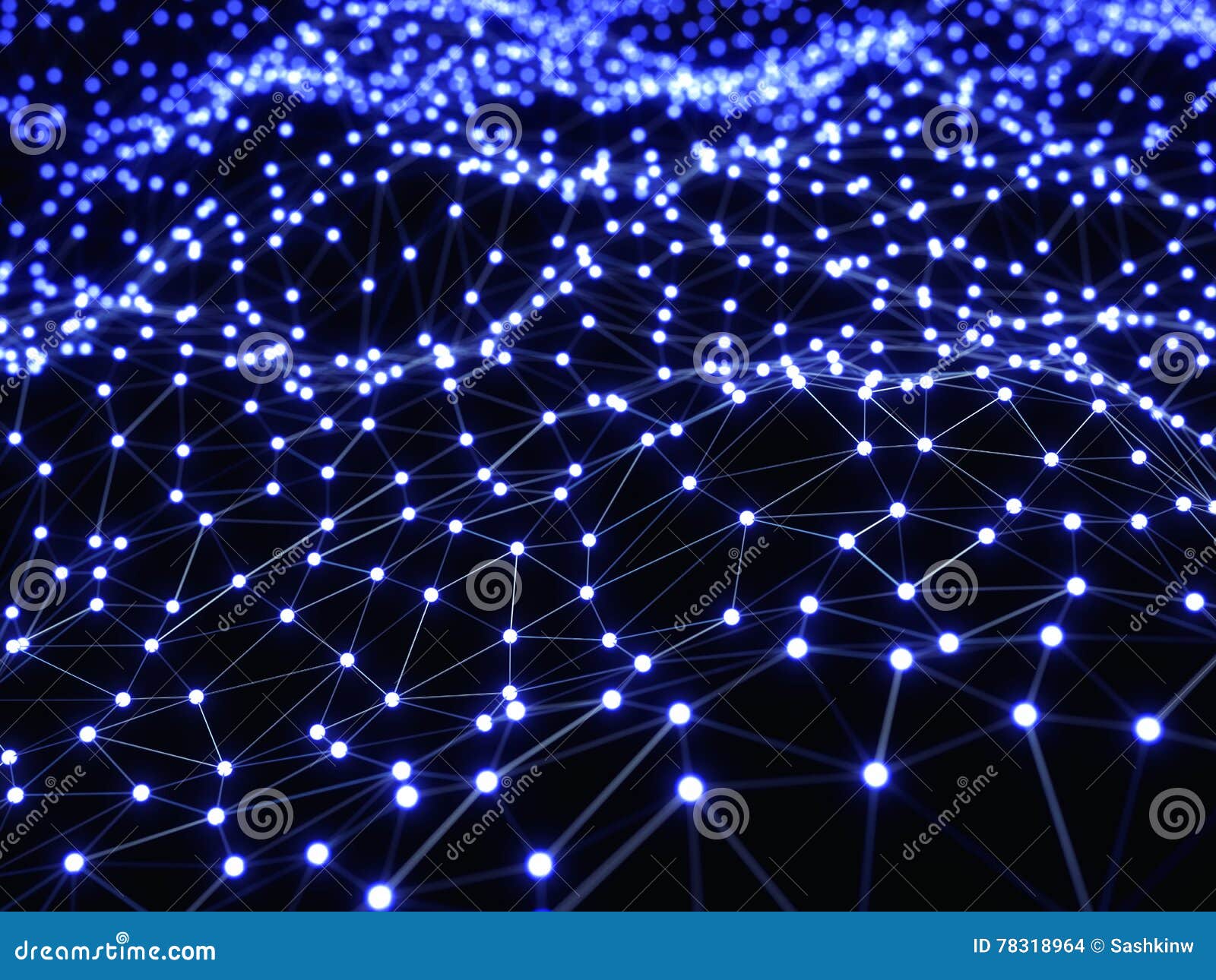 Concept of Abstract Network, Social Media, Internet Communication Stock ...