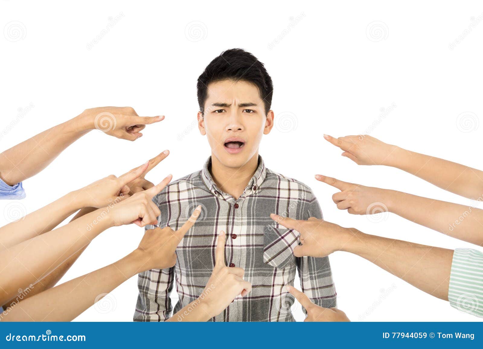Concept of Accuse Guilty Young Man Stock Image - Image of employed ...
