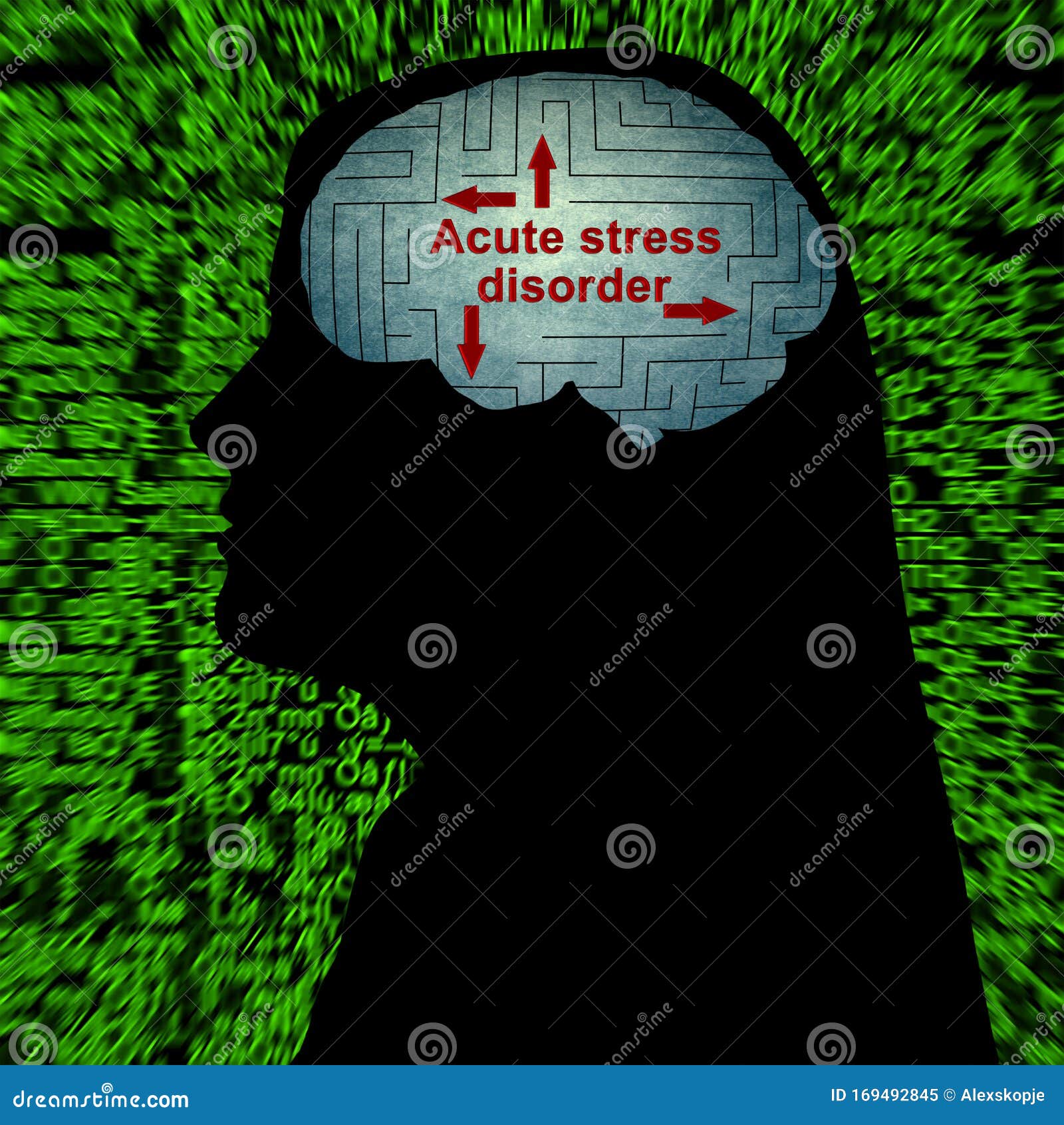Acute stress disorder stock illustration. Illustration of trauma ...