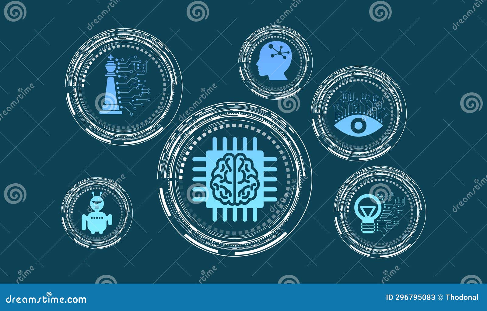 Concept of ai stock illustration. Illustration of network - 296795083