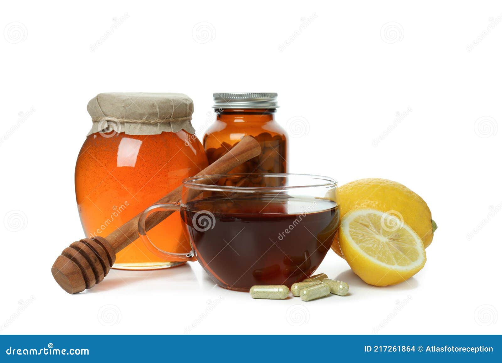 Concept of Alternative Cold Treatment Isolated on White Background ...