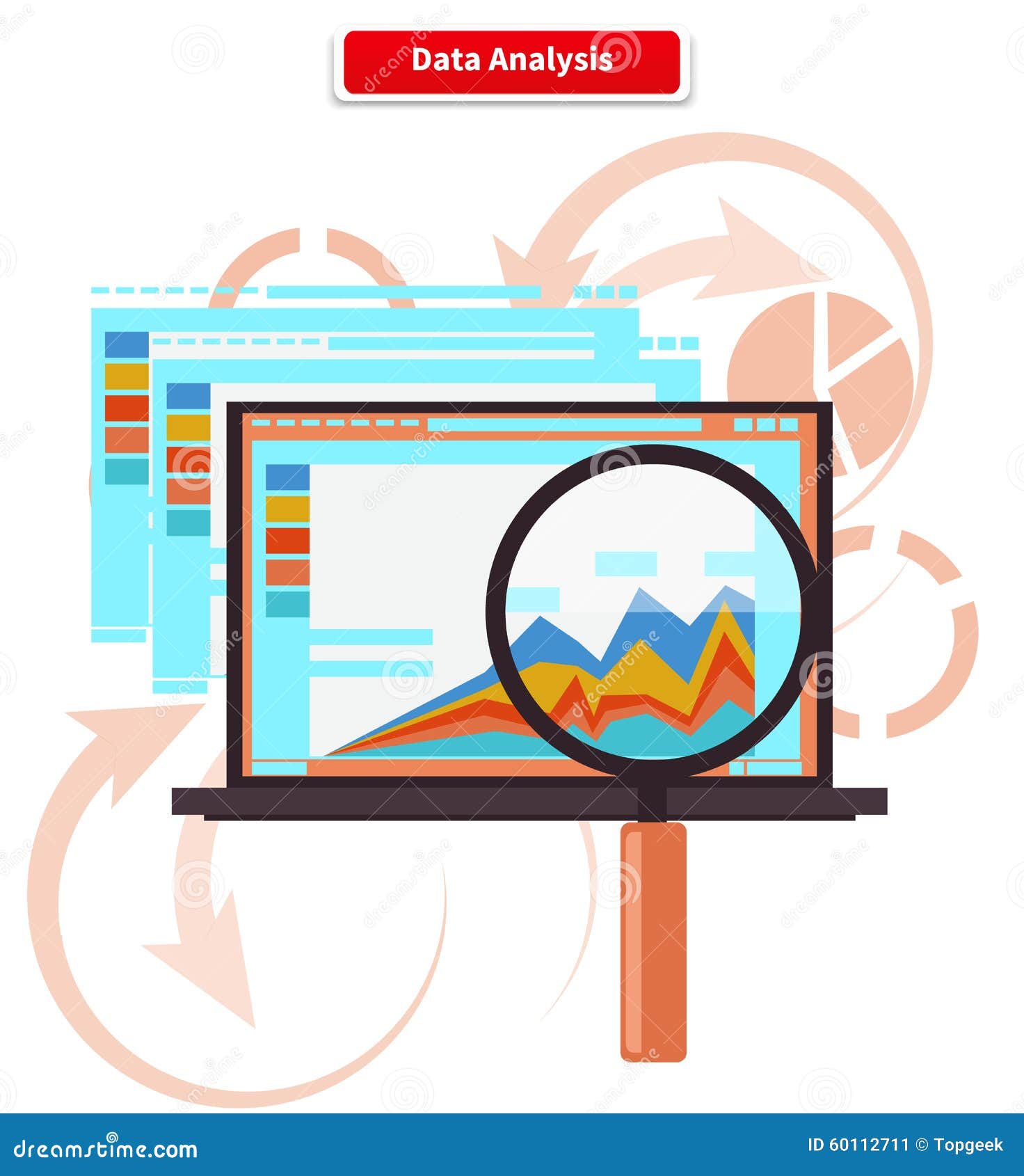 Concept Analysis and Data Analytics Stock Vector - Illustration of ...