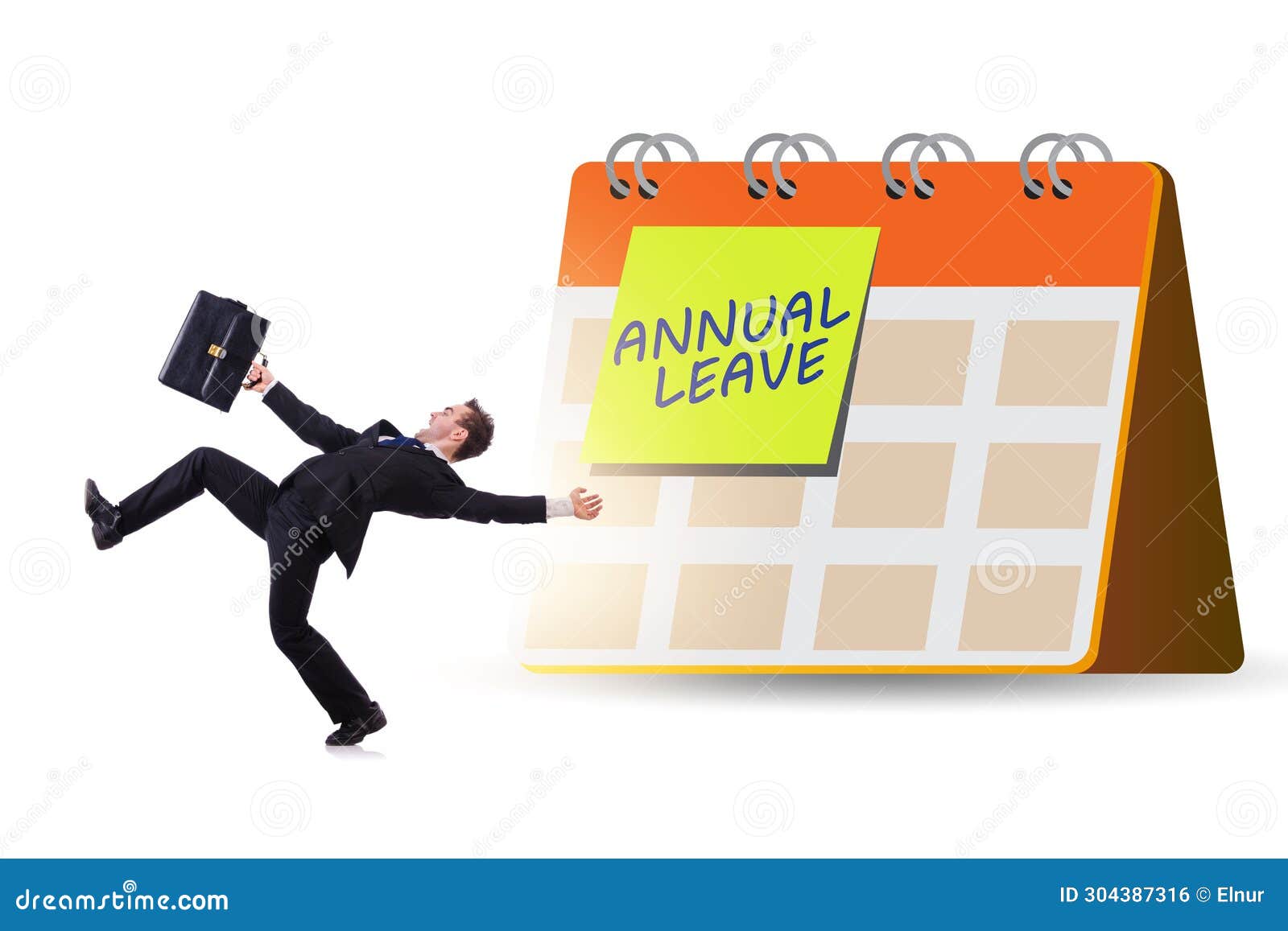 Concept of Annual Vacation and Leave Stock Photo - Image of calendar ...