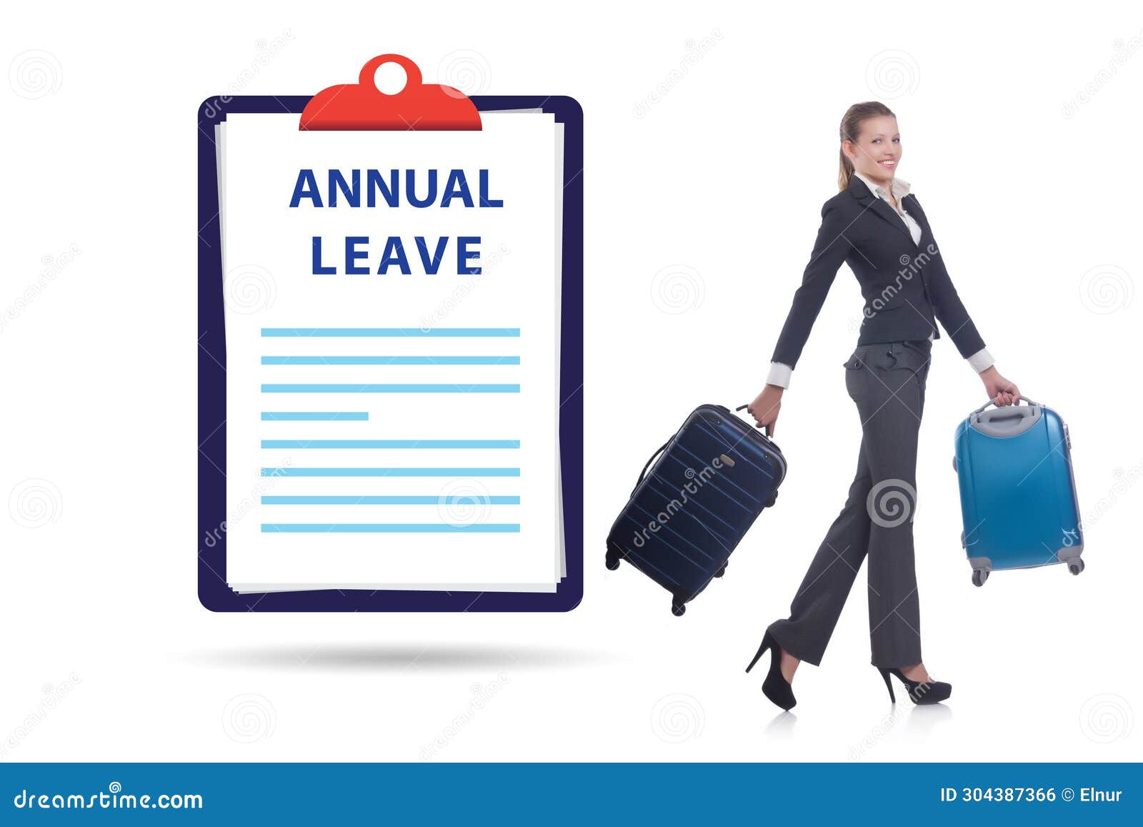 Concept of Annual Vacation and Leave Stock Photo - Image of appointment ...