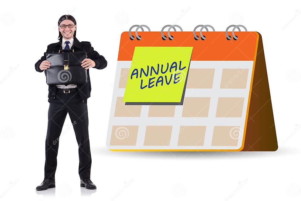Concept of Annual Vacation and Leave Stock Photo - Image of work ...