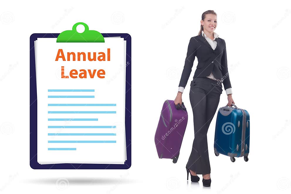 Concept of Annual Vacation and Leave Stock Image - Image of happy ...