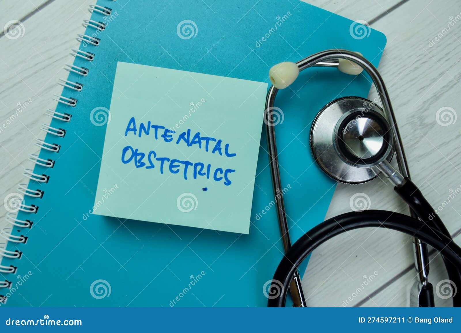 Antenatal Obstetrics Text On Sticky Notes. Top View Isolated On Office ...