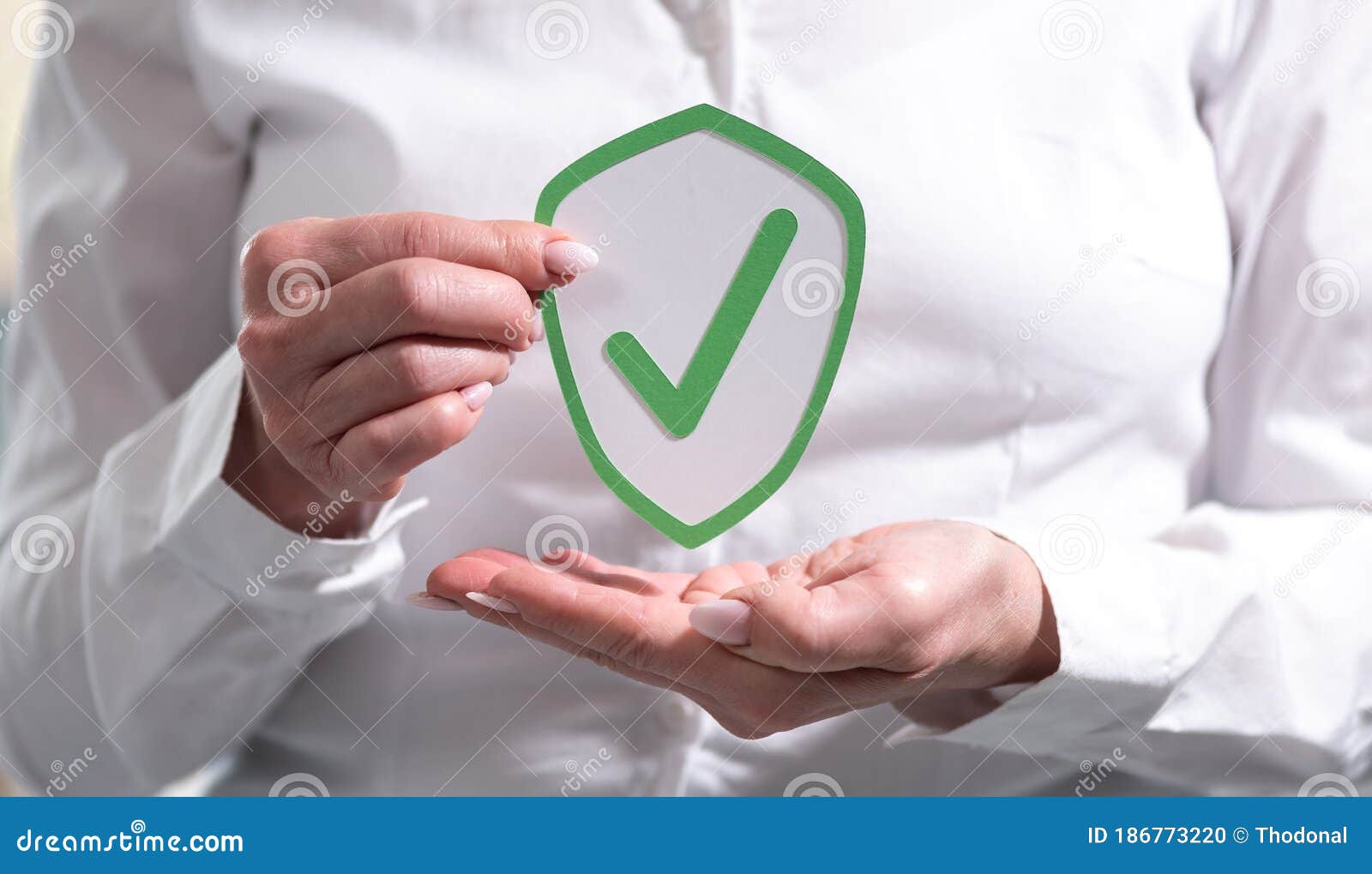 Concept of Approved Protection System Stock Photo - Image of safe ...