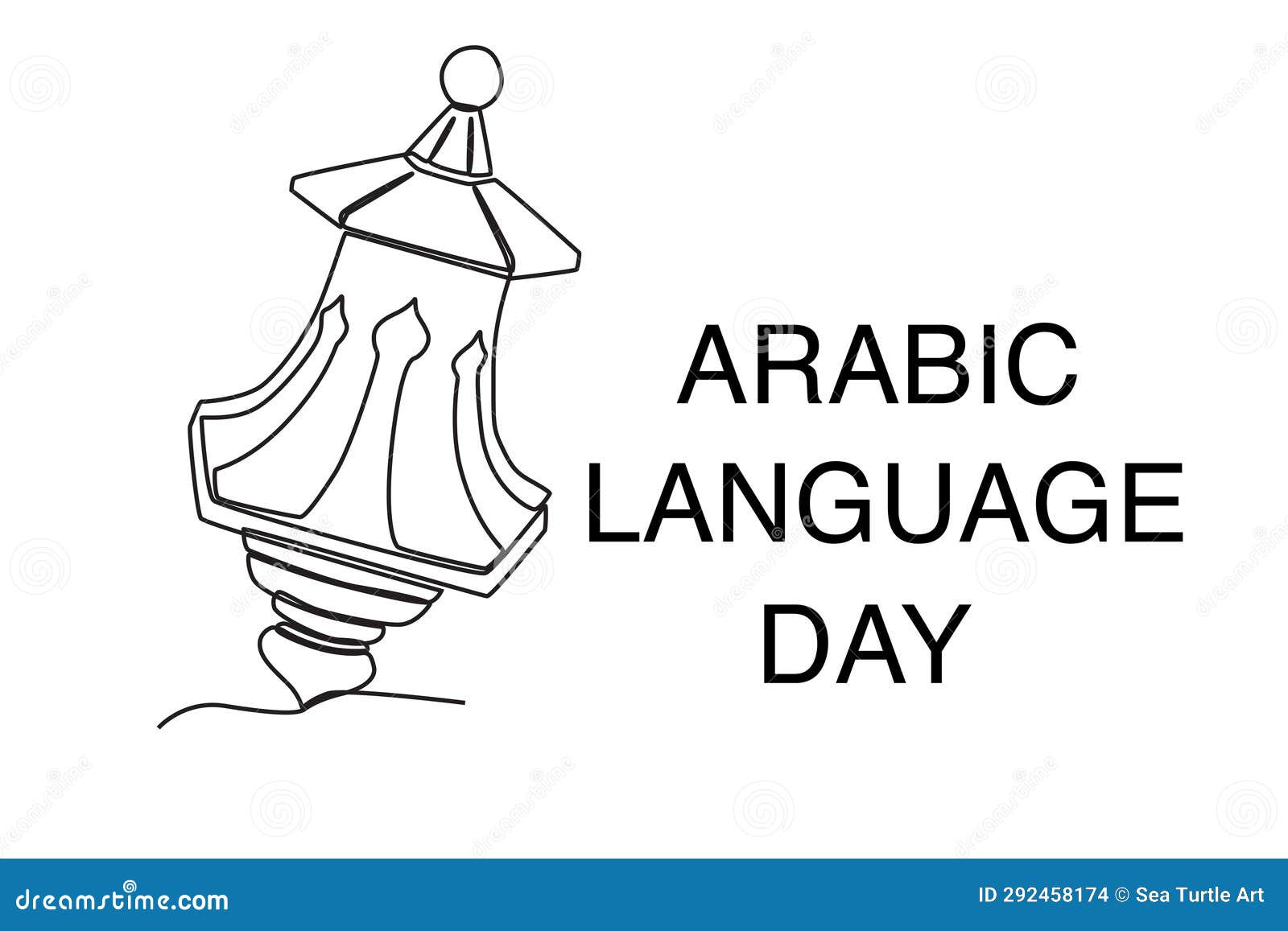 A Concept of Arabic Day Celebration Stock Vector - Illustration of card ...