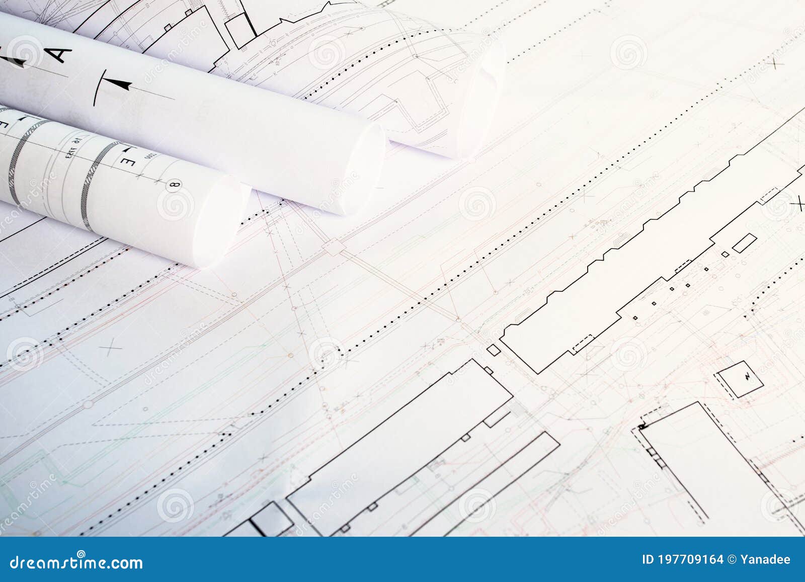 The Concept of Architecture. Construction Blueprints Plans Drawings ...
