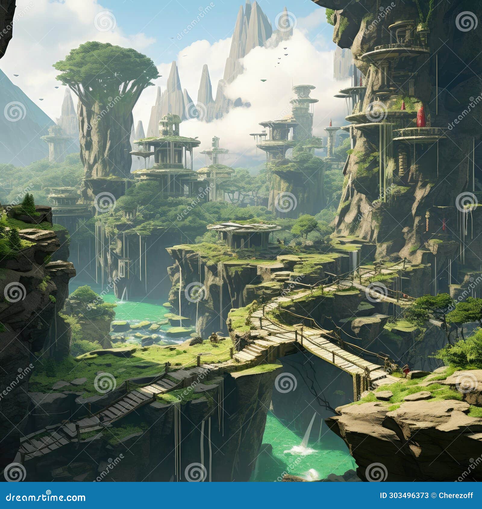 Concept Art of the Game Location Stock Image - Image of rendering, soil ...