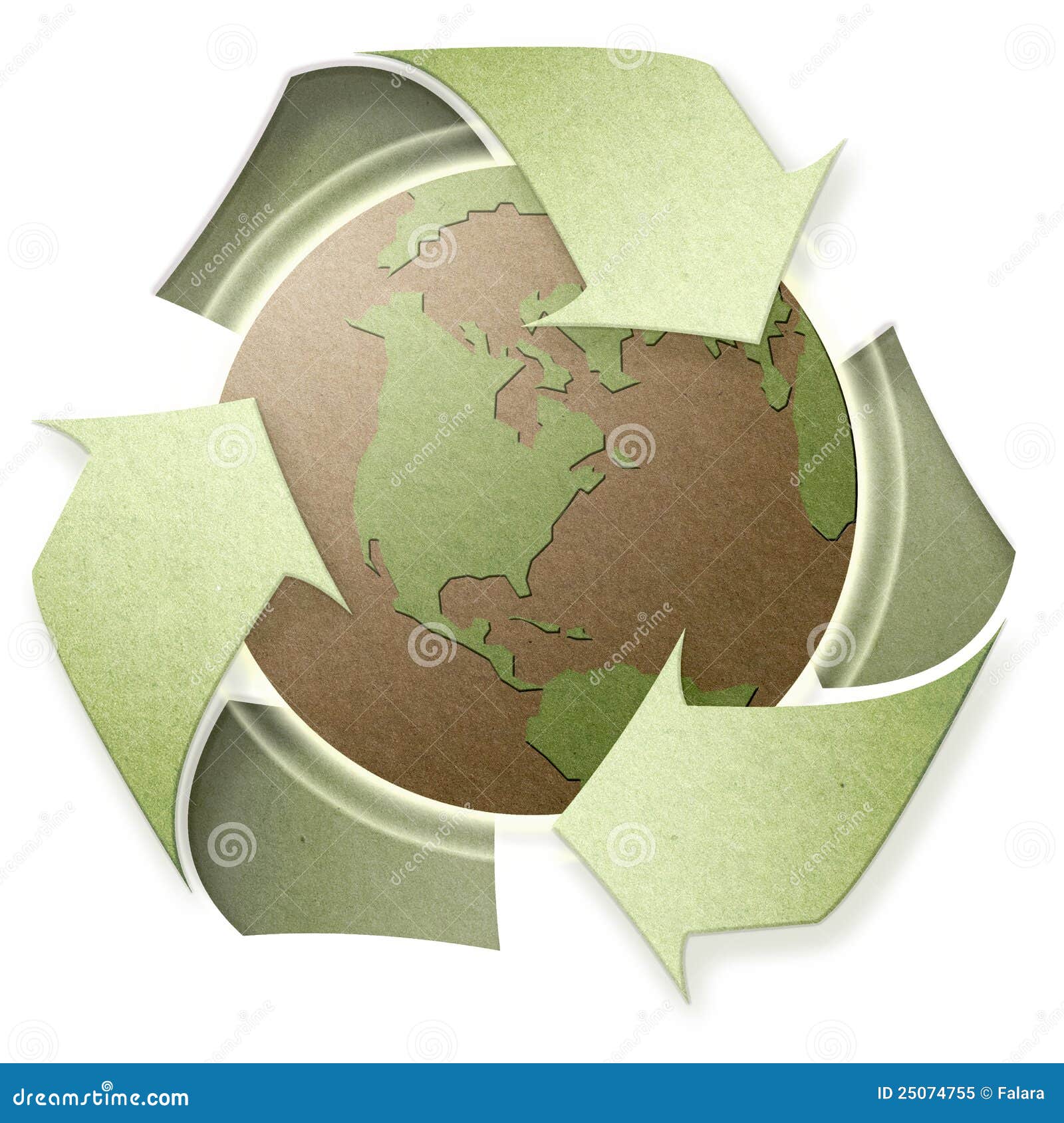 Concept Art of Recycle on Earth Stock Illustration - Illustration of ...