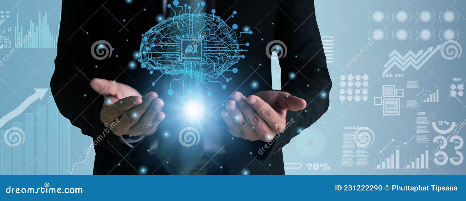 Data Brain - Vector Logo Template Concept Illustration. Digital Mind ...