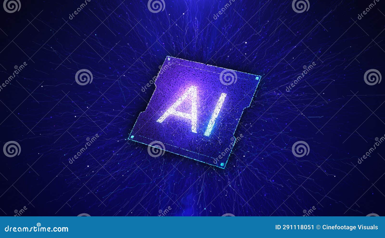 Concept for Artificial Intelligence, Animation of Particles and AI Logo ...