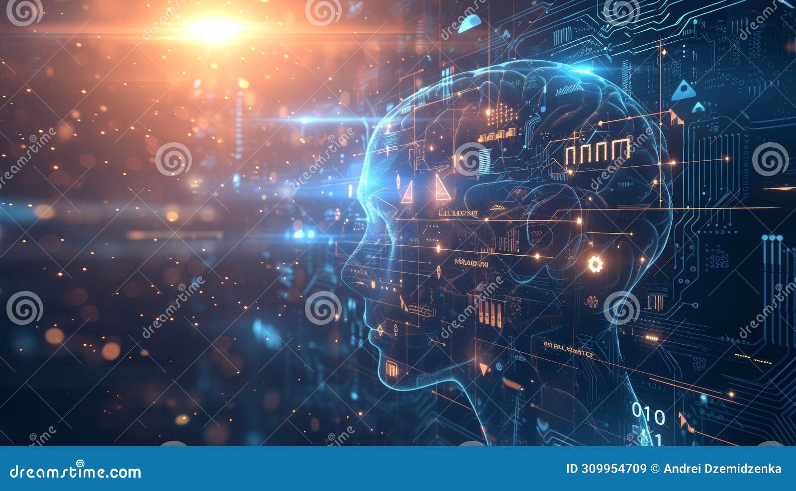The Concept Of Artificial Intelligence Deep Learning Gui And X28