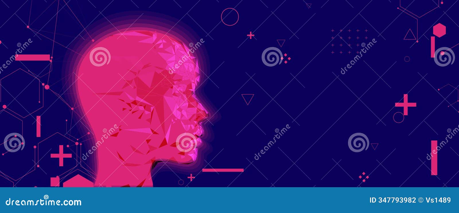 Concept of Artificial Intelligence and Machine Learning Stock Vector ...