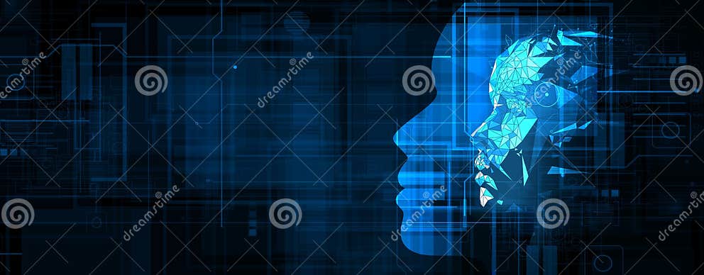 Concept of Artificial Intelligence and Machine Learning Stock Vector ...