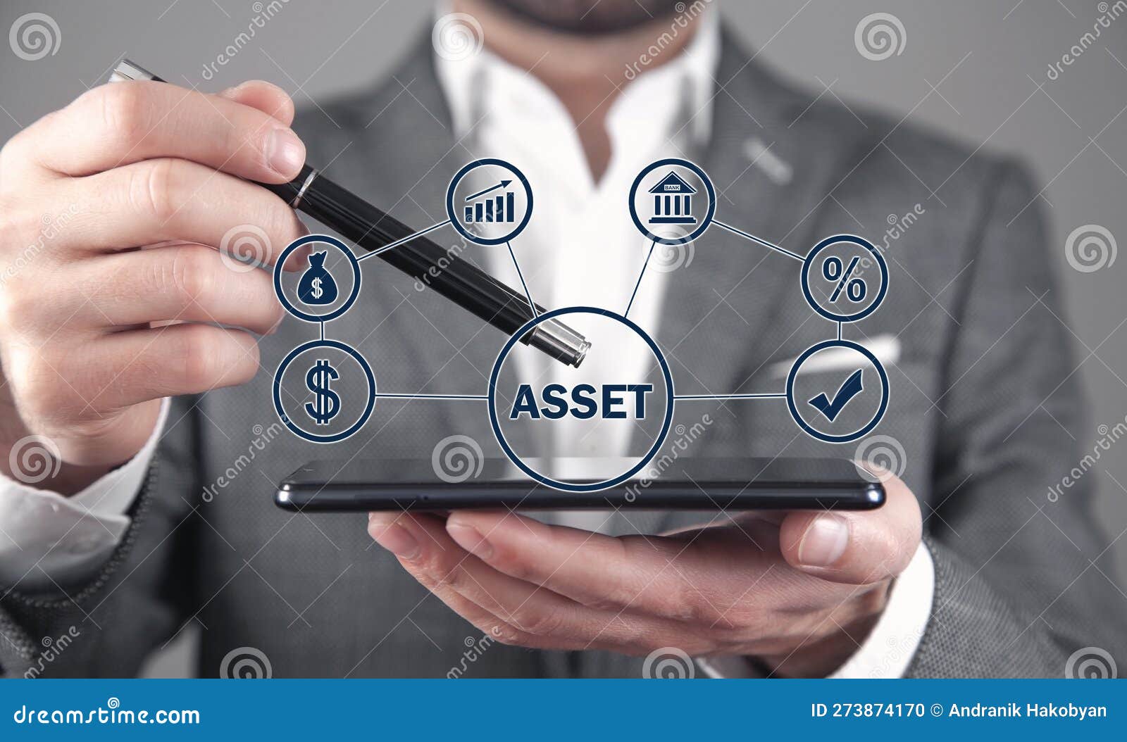 Concept of Asset. Business Concept Stock Photo - Image of monitoring ...