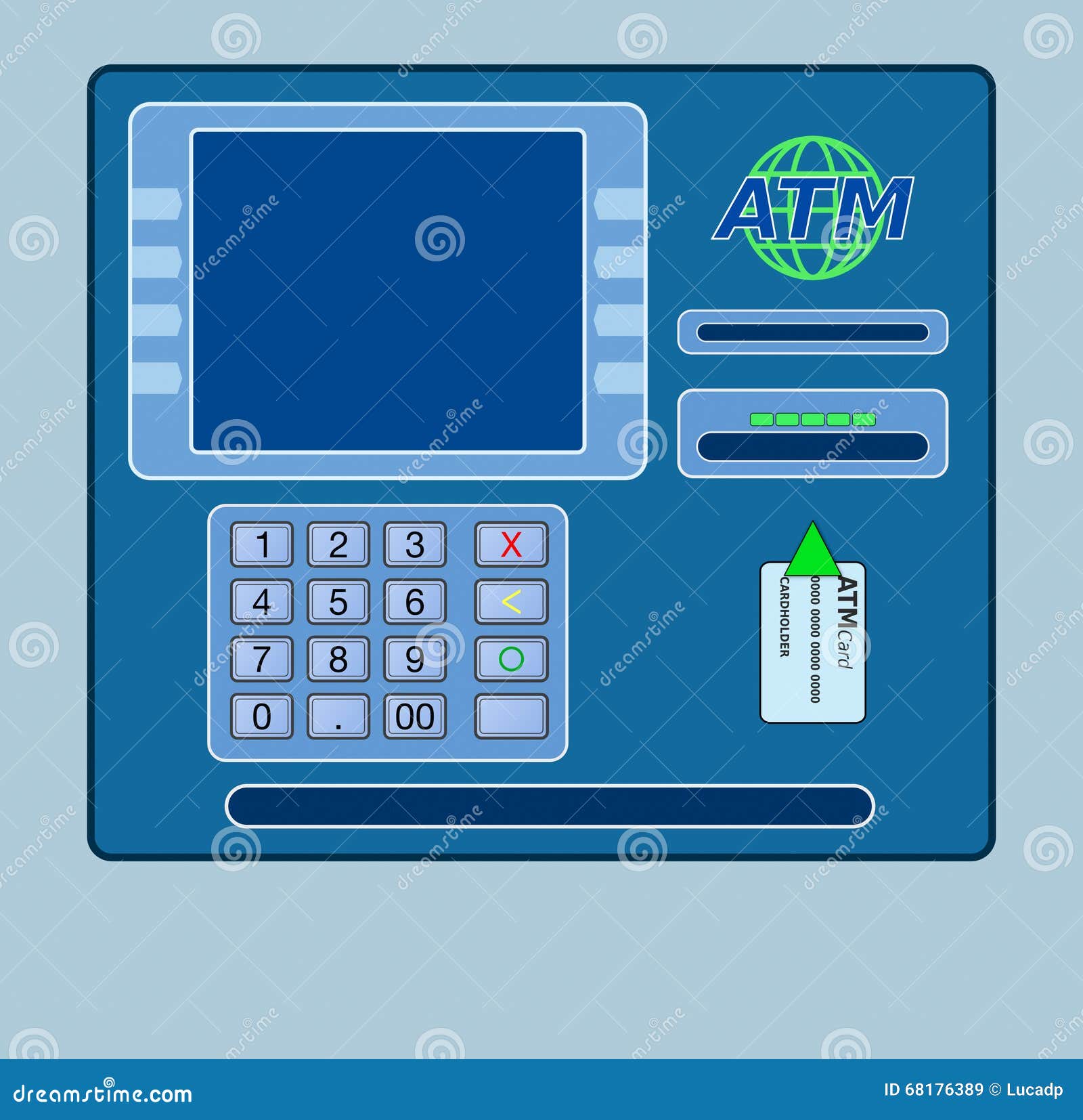 Concept of atm stock illustration. Illustration of security - 68176389