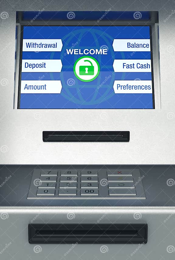 Concept of atm stock illustration. Illustration of business - 68176435