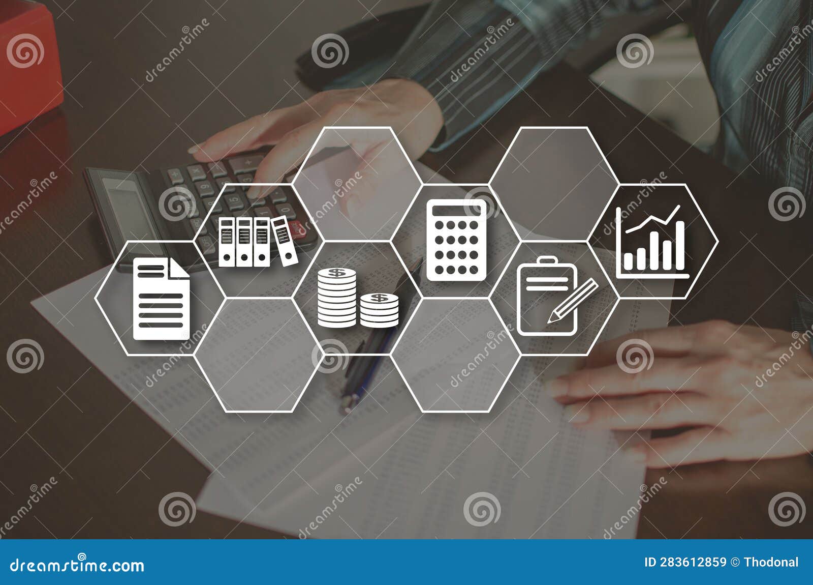 Concept of audit stock image. Image of control, assessment - 283612859