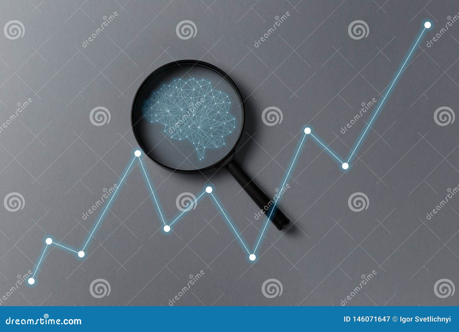 Concept Augmented Analytics Business Analytics Stock Illustration